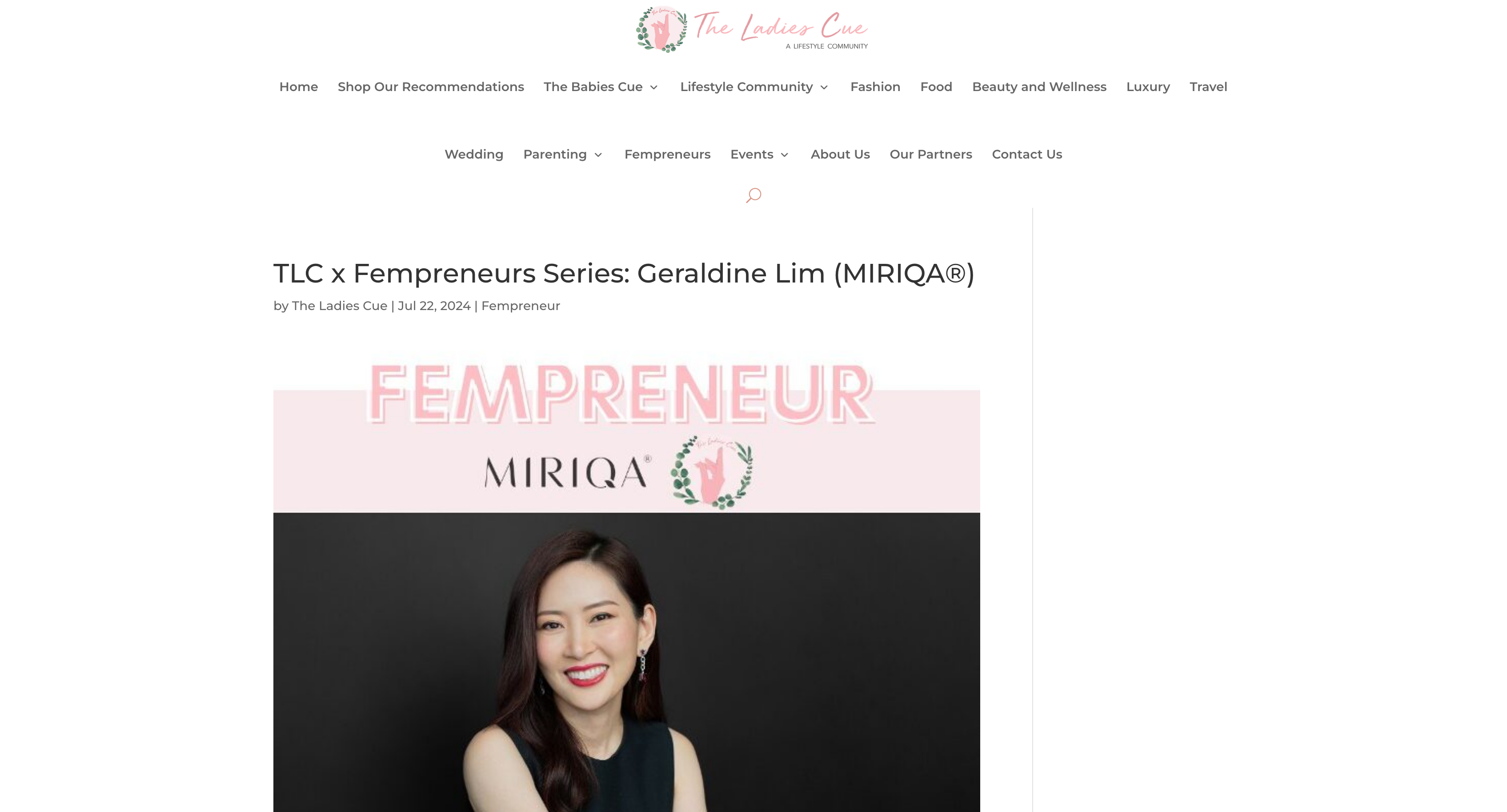 TLC x Fempreneurs Series: Geraldine Lim (MIRIQA®)